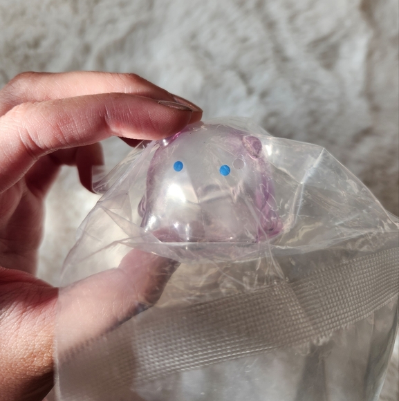 None | Toys | Qualia Gyunyu Transparent Bubble Squishy Purple Dumbo ...